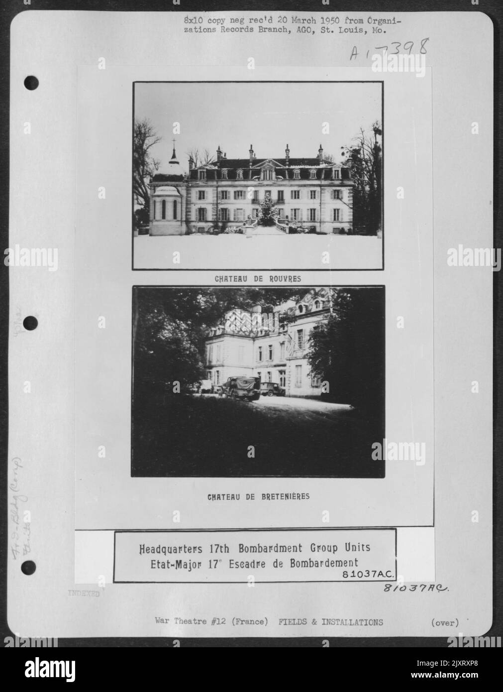 Headquarters Buildings Of The 17Th Bombardment Group Units, 42Nd Bomb ...