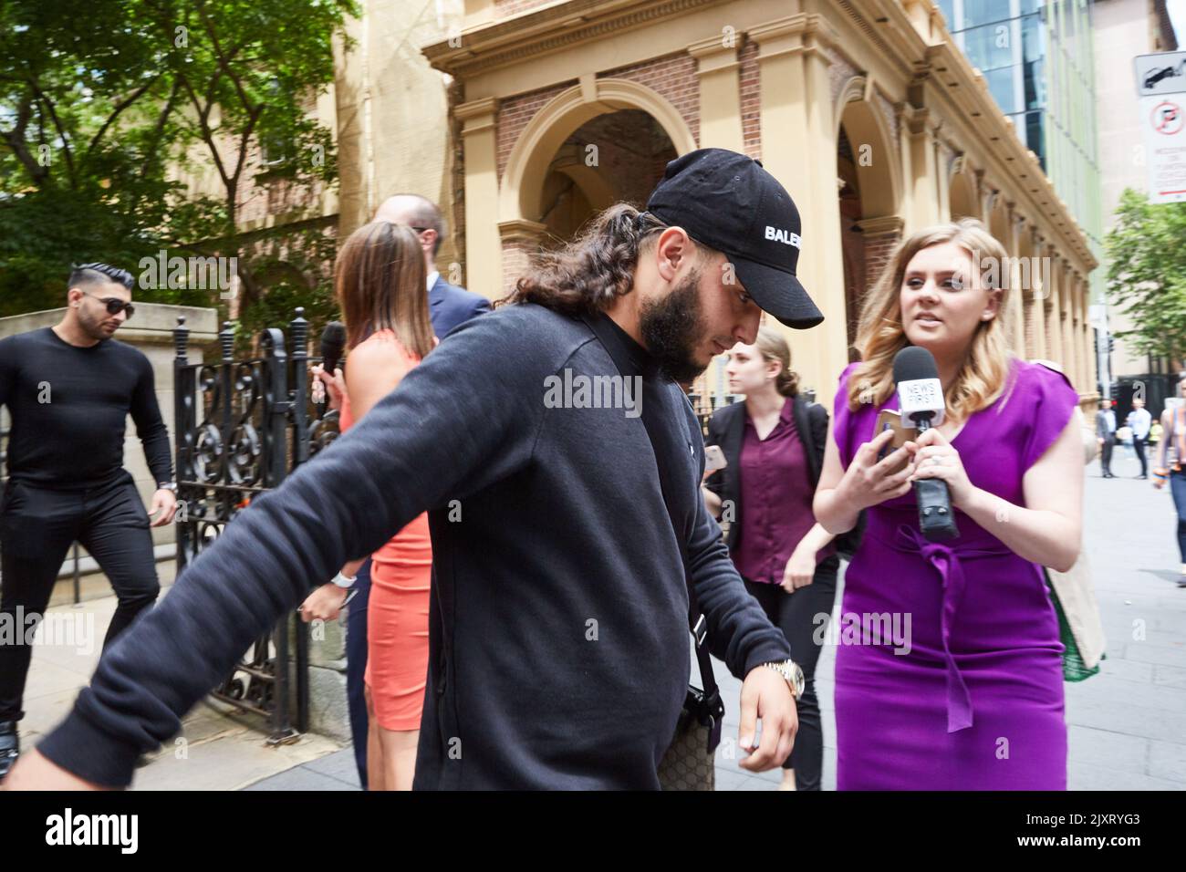 Supporters (left and centre) of Muhammad Abdul-Karim Musleh leave the ...