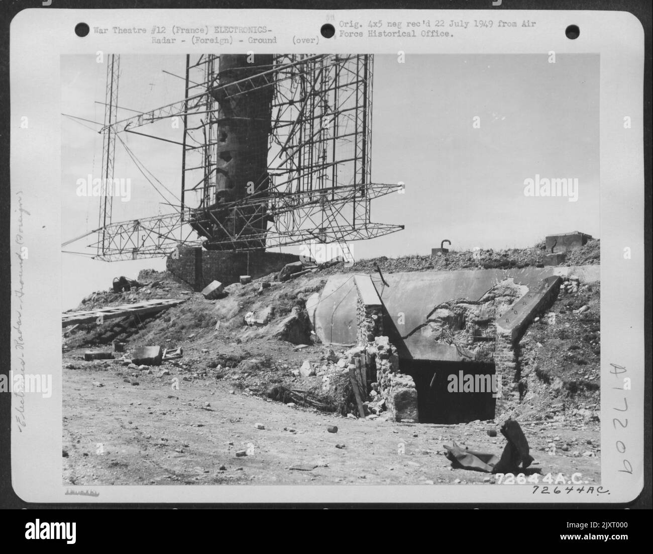 German Cylinder Chimney Radar Installation At Normandy Beach, France ...