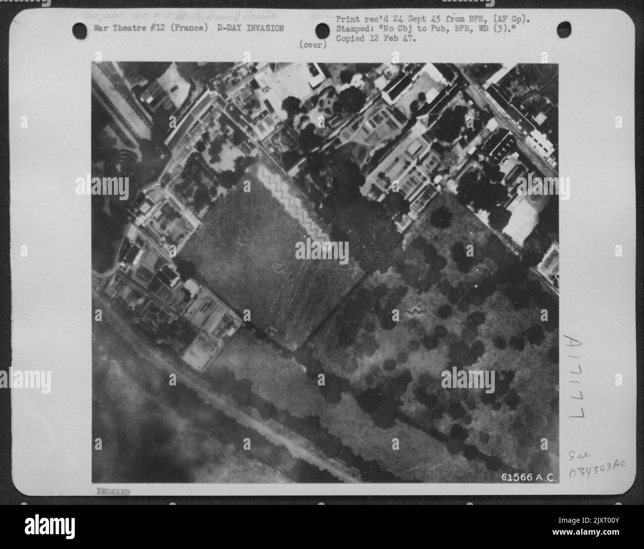 Clearly Shown Here Are Enemy Fortifications Near St. Lo, France, On D ...