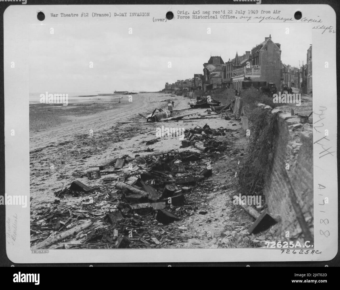 Wreckage Of A Republic P-47, Which Crashed During The D-Day Invasion ...