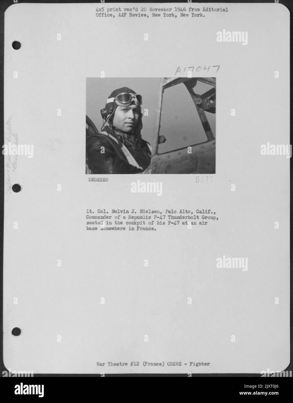 Lt. Colonel Melvin J. Nielsen, Palo Alto, Calif., Commander Of A ...