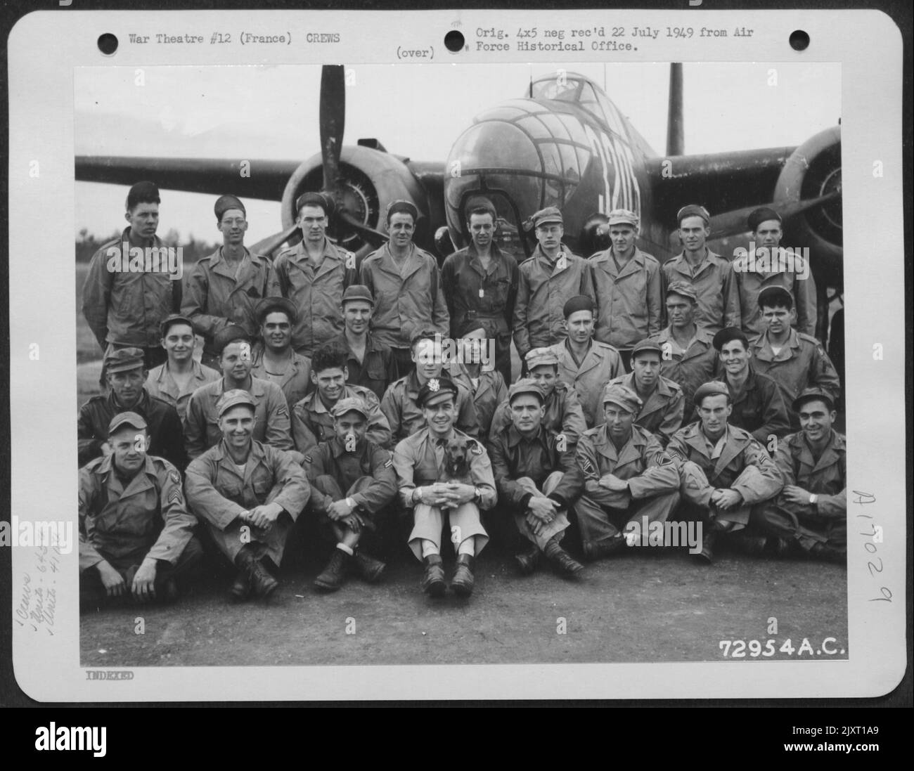 Crew Members Of The 410Th Bomb Group Pose Beside A Douglas A-20 Havoc ...