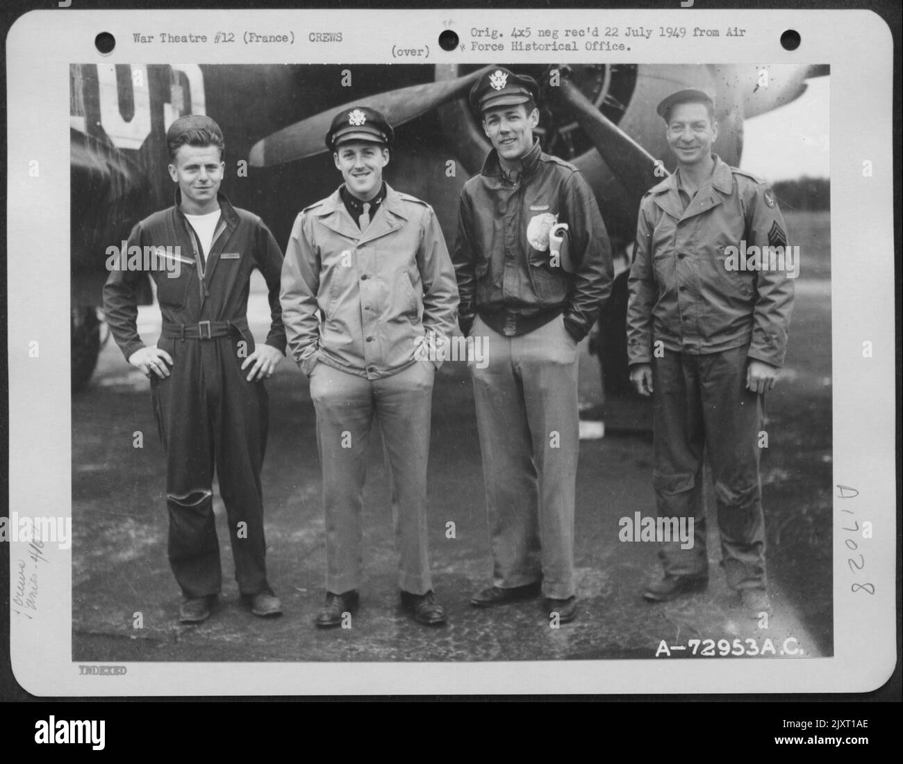 Crew Members Of The 410Th Bomb Group Pose Beside A Douglas A-20 Havoc ...