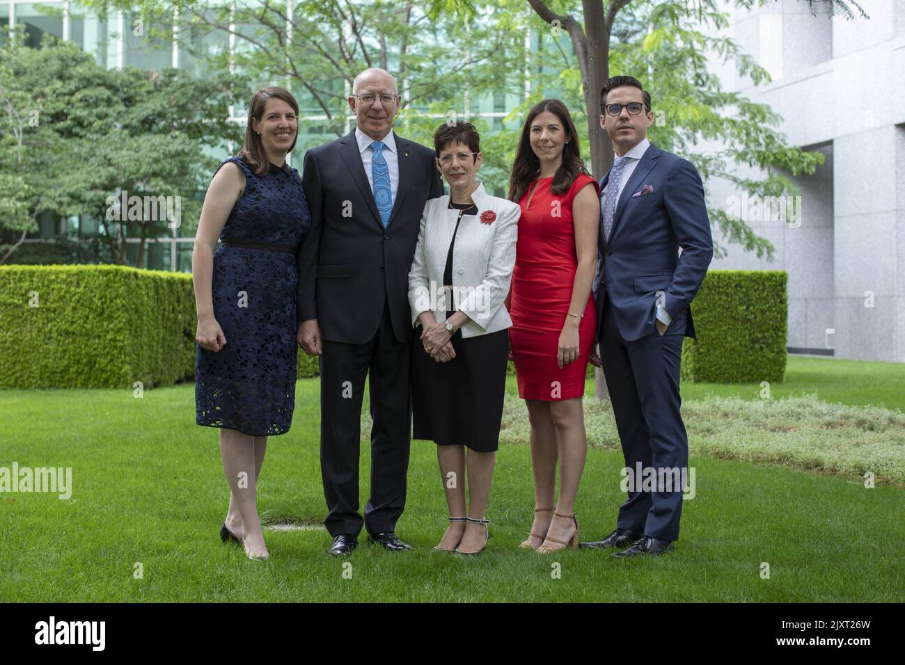 Newly appointed Australian Governor General David Hurley (2nd left ...