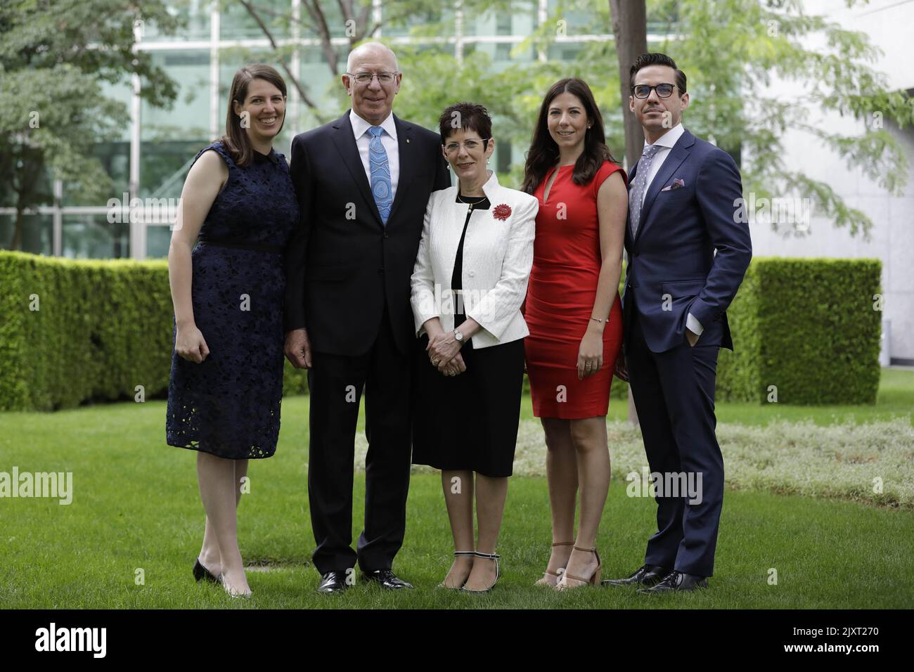 Newly appointed Australian Governor General David Hurley (second from ...