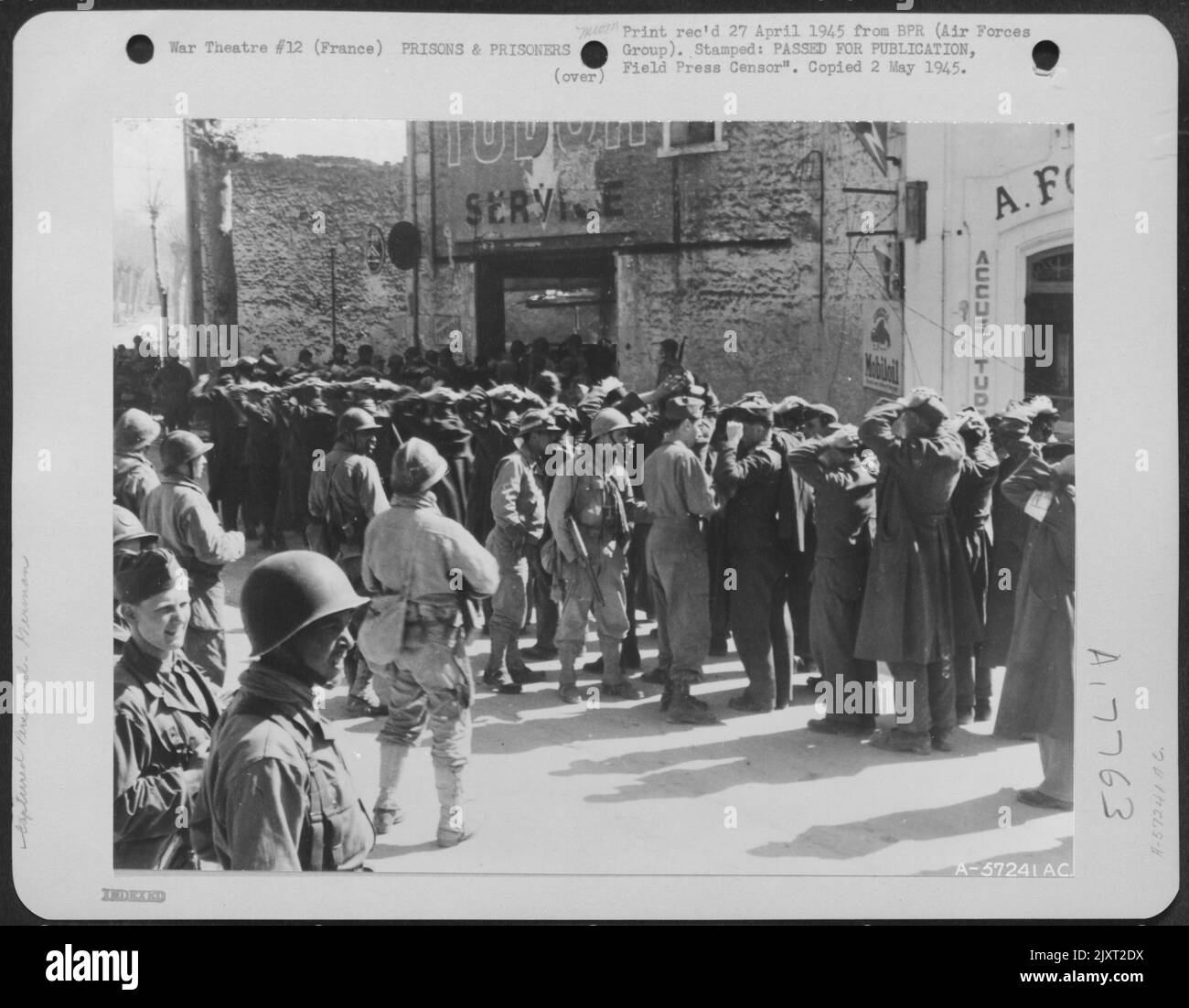 German prisoners assembled on hi-res stock photography and images - Alamy