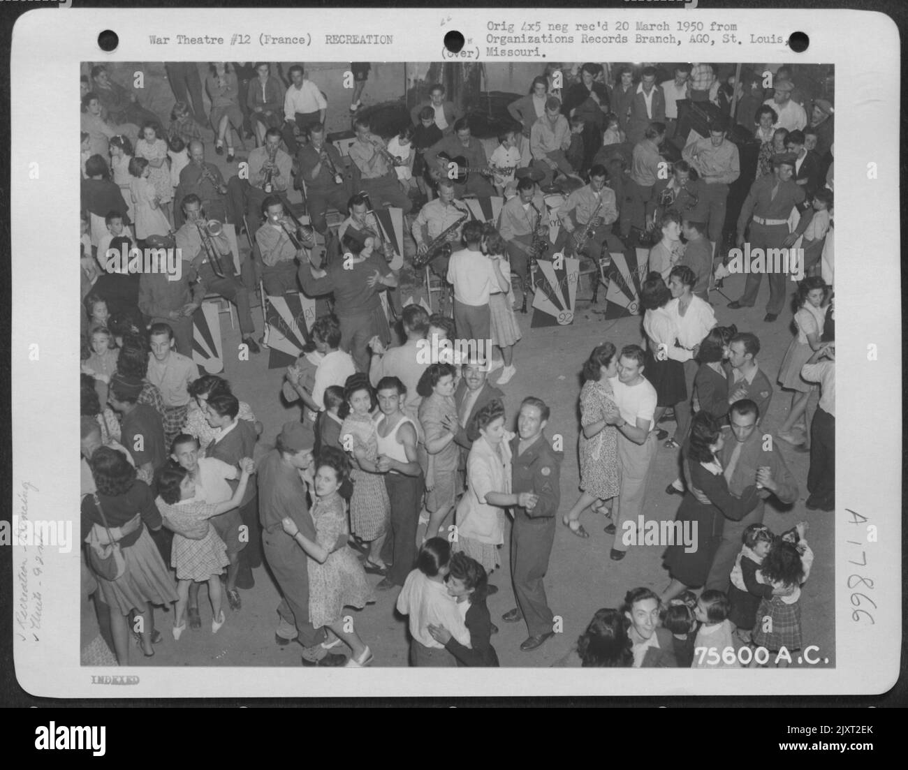 Members Of The 92Nd Bomb Group 'Swing Out' With Their Partners To The ...