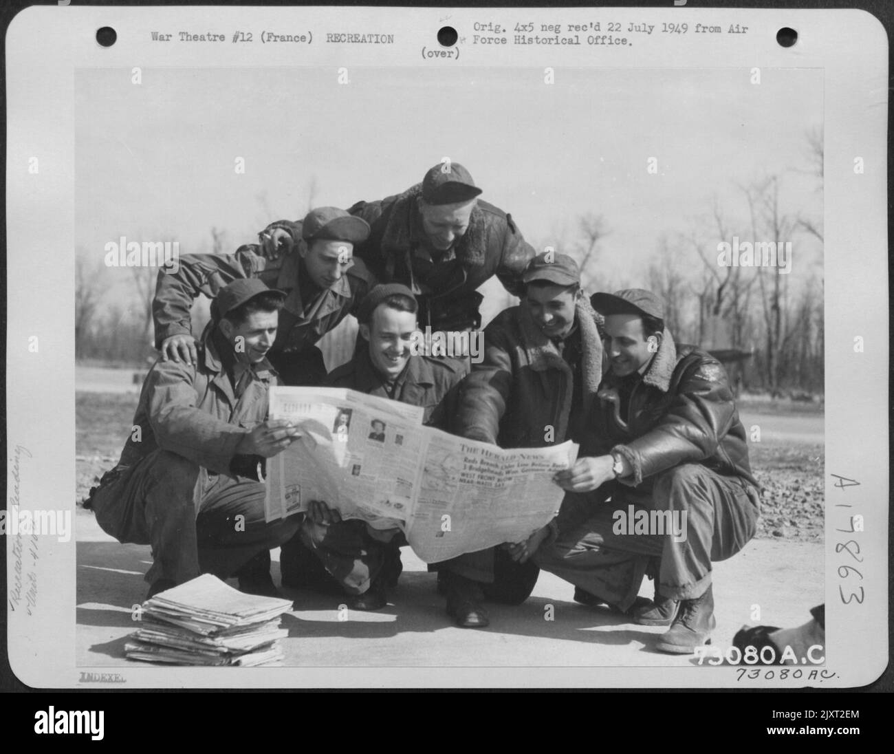 Crew Members Of 410Th Bomb Group Read The Latest Events About Their ...