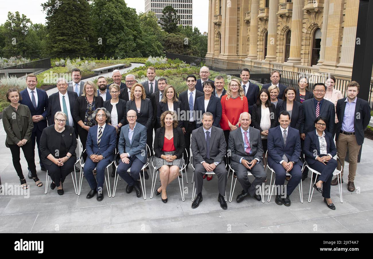 The new parliamentary members for the 59th Victorian Parliament pose ...