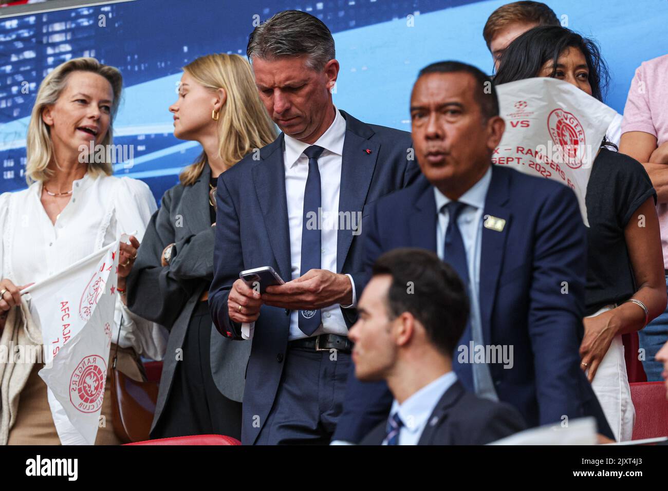 AMSTERDAM, NETHERLANDS - SEPTEMBER 7: Gerry Hamstra of Ajax during the ...