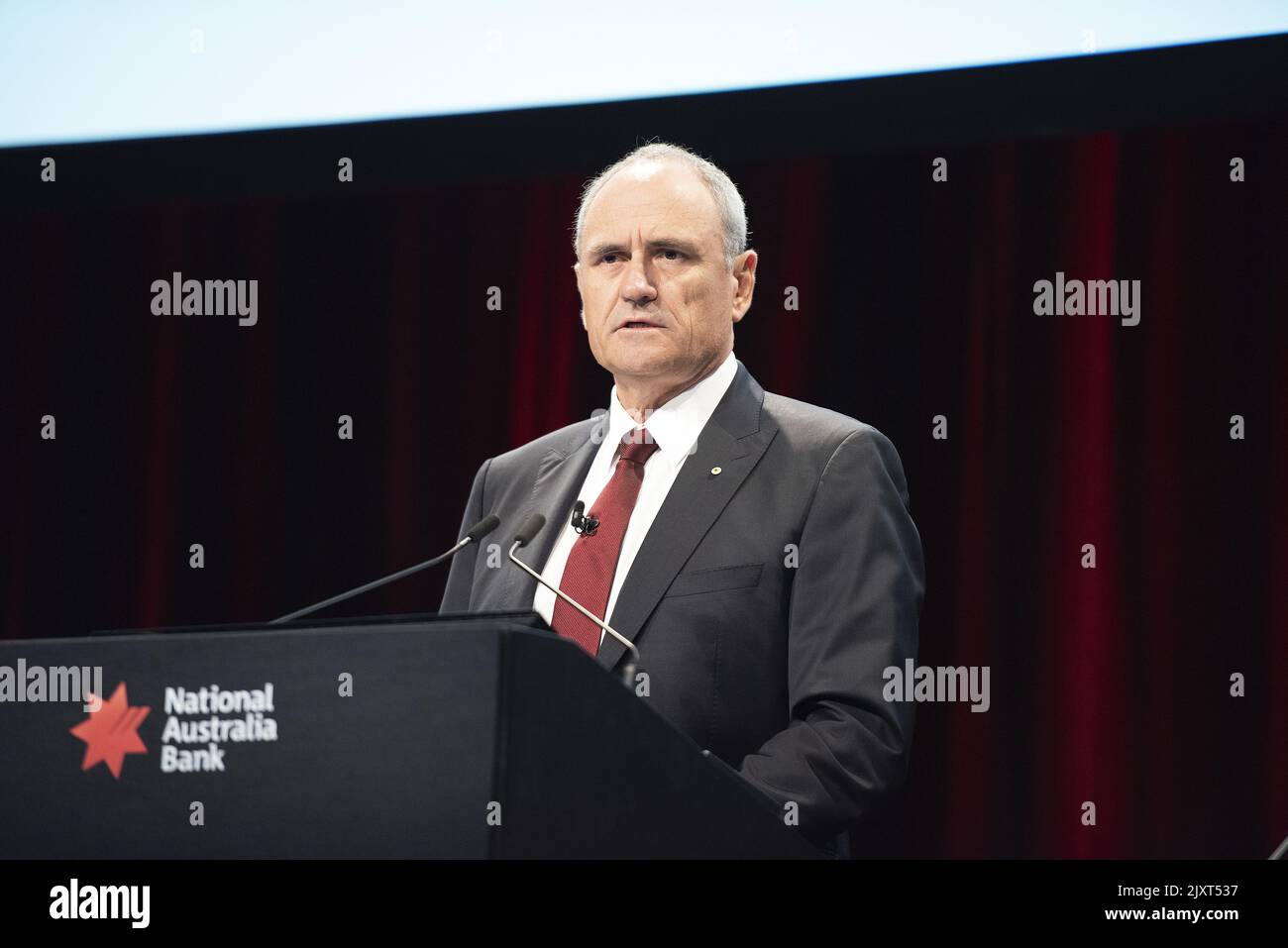 NAB Chairman Ken Henry addresses NAB's 2018 annual general meeting in ...
