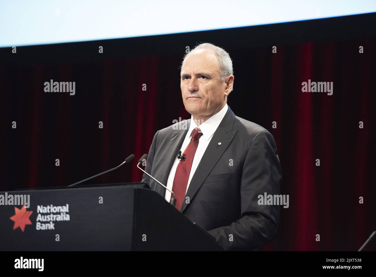 NAB Chairman Ken Henry addresses NAB's 2018 annual general meeting in ...