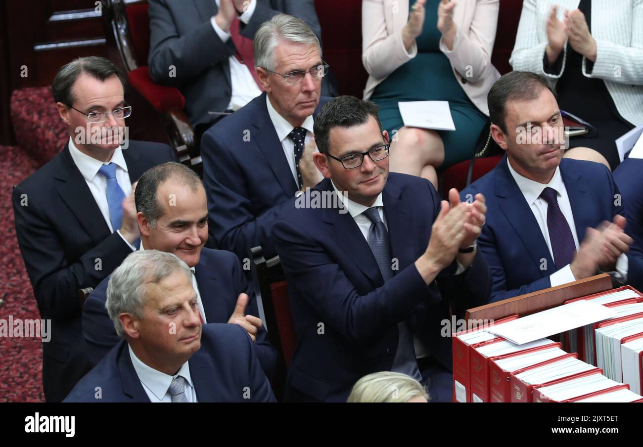 Members of the Victorian Legislative Assembly including Premier Daniel ...