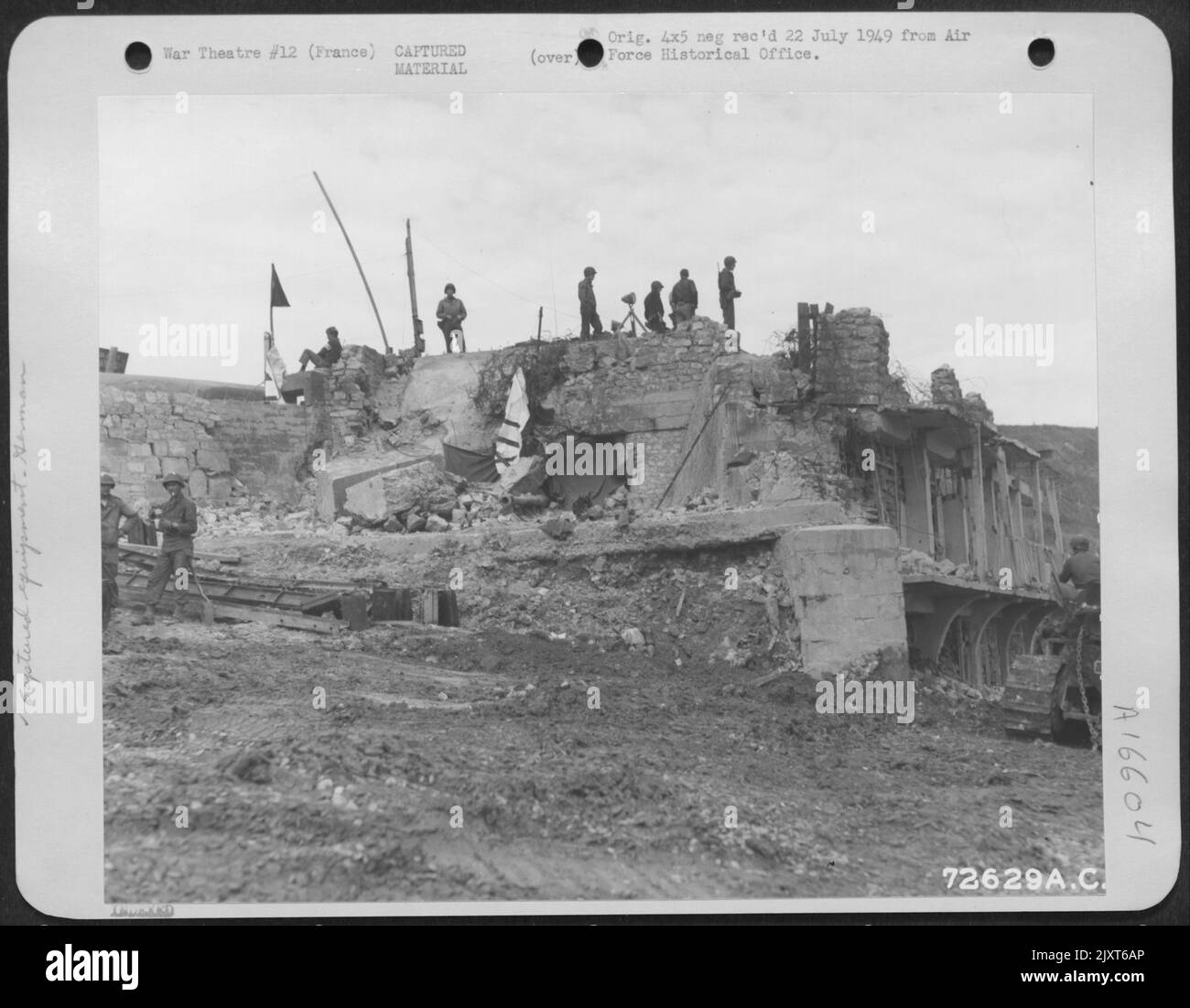 German Military Installations At Normandy Beach, France. Taken 22 June ...