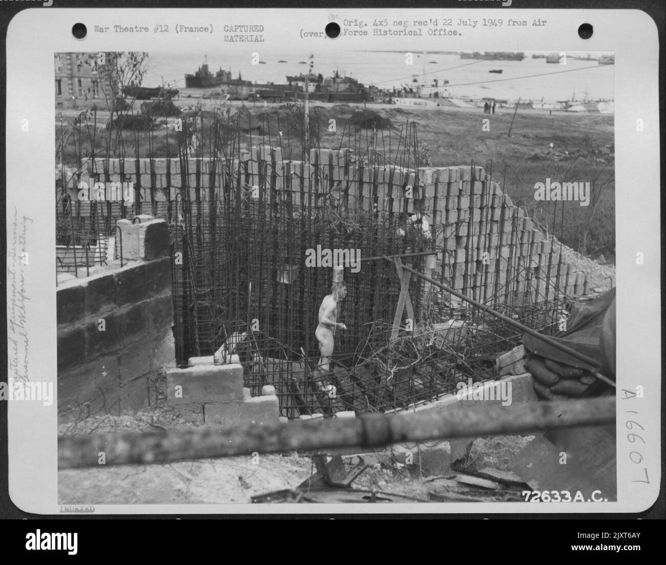 German Military Installations At Normandy Beach, France. Taken 22 June ...
