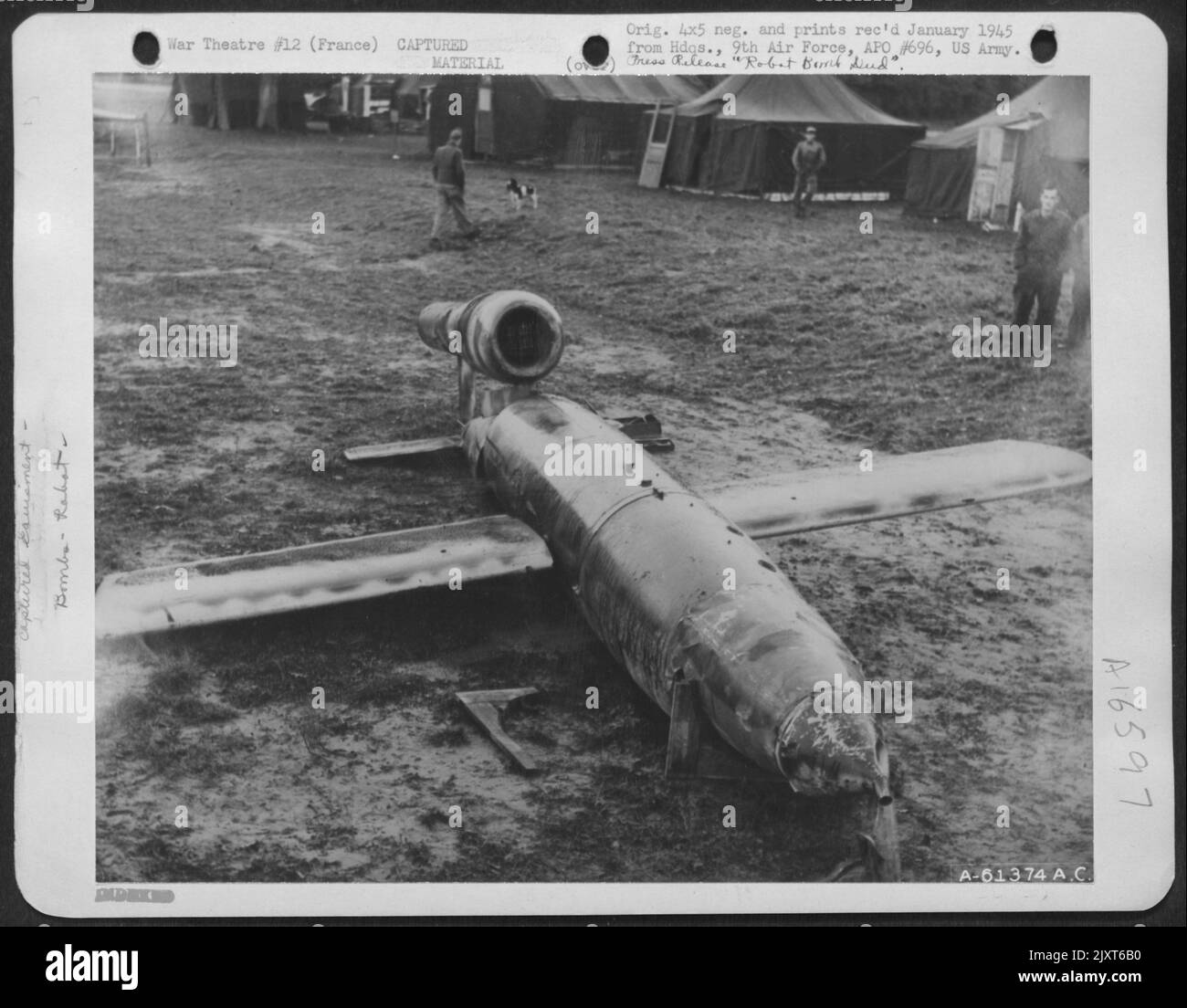 Part Of A Complete German 'Robot Bomb' Found Intact By Members Of The ...