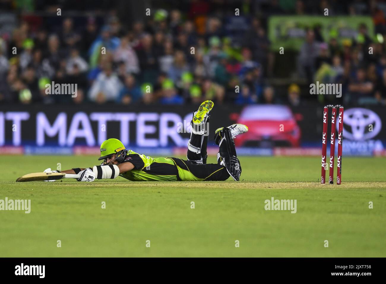 Jason Sangha of the Sydney Thunder in action during the Big Bash League ...