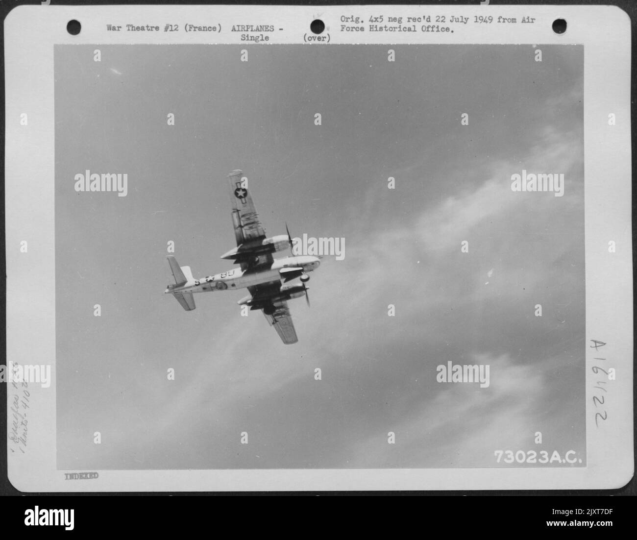 Douglas A-26 Of The 410Th Bomb Group Based At A 9Th Air Force Base In ...