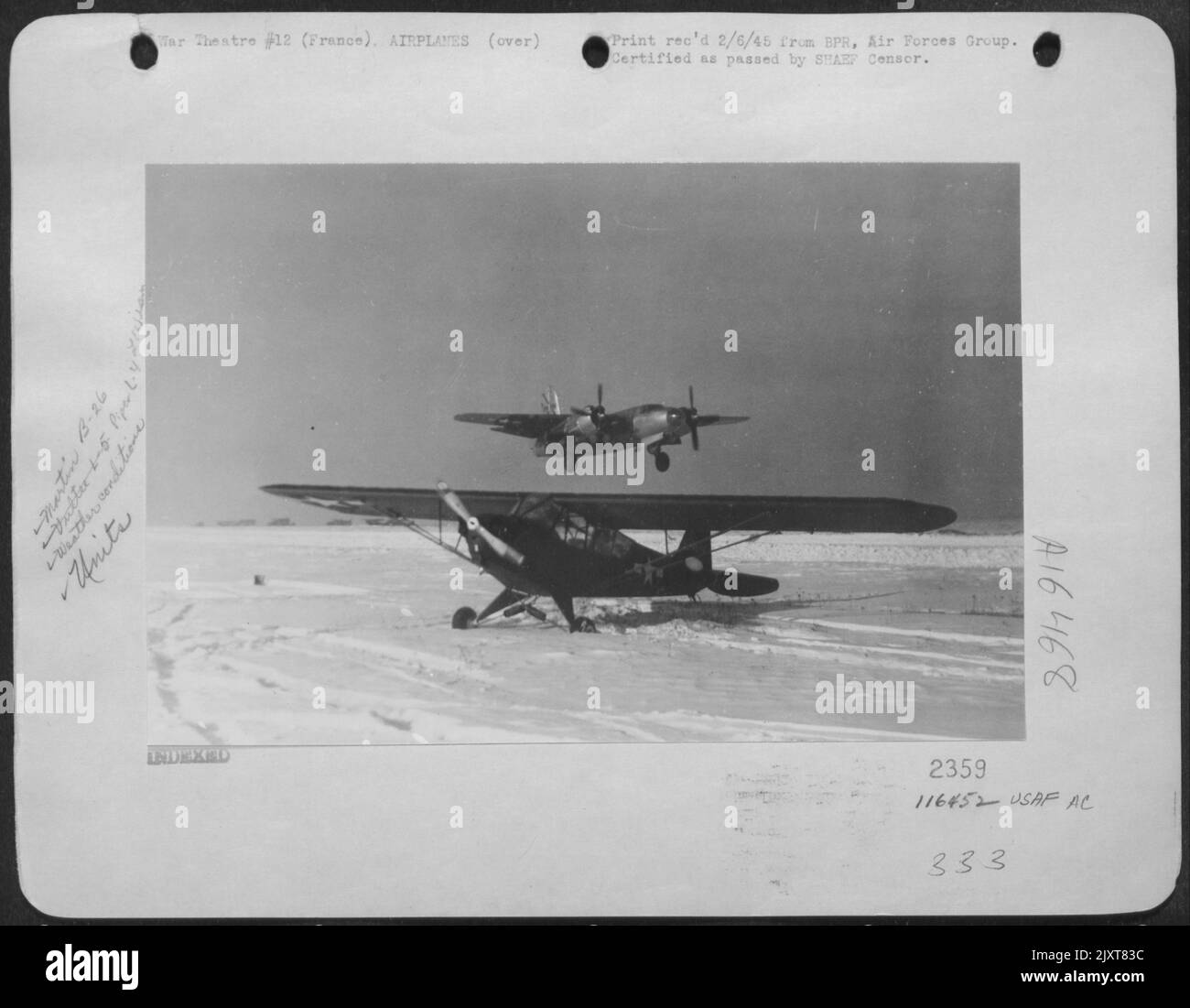 A Ninth Air Force Martin B-26 Marauder Of The 397Th Bombardment Group ...
