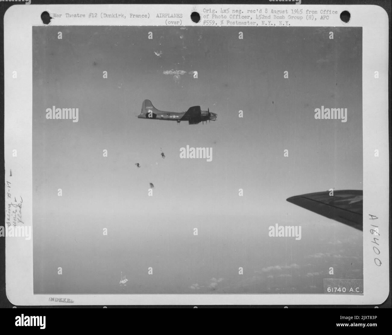 As Flak Bursted Dangerously Close On The Bomb Run Over Dunkirk, France ...