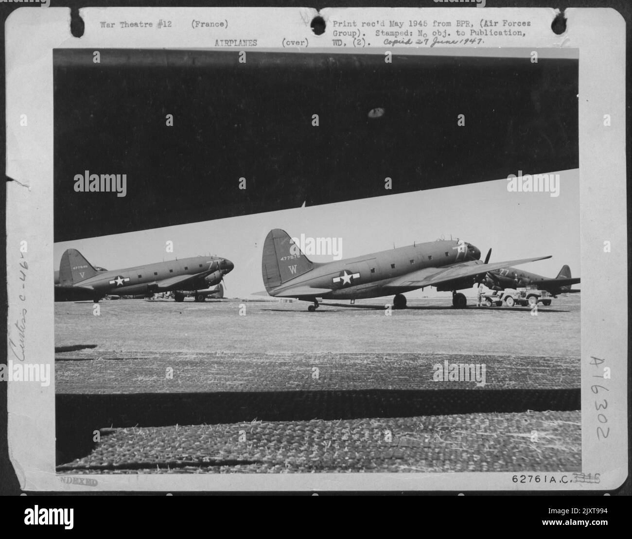 Curtiss C-46S Of Major General Paul L. Williams' U.S. Troop Carrier ...