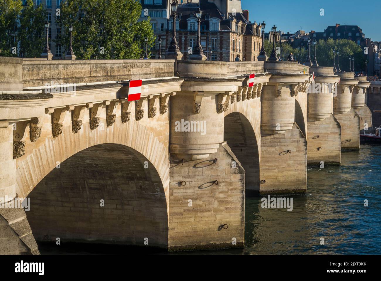 The Pont Neuf , "New Bridge", is the oldest standing bridge across the ...