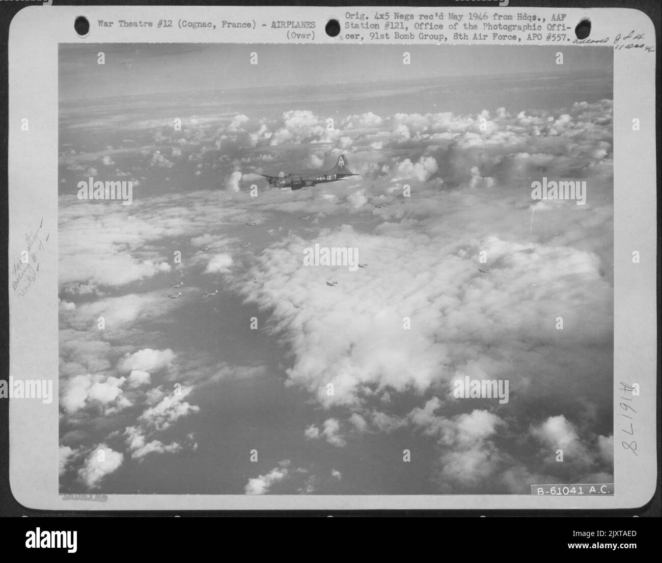Boeing B-17 Flying Fortresses Of The 91St Bomb Group, 8Th Air Force ...