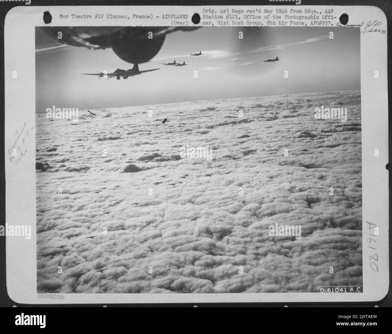 Boeing B-17 "Flying Fortresses" Of The 91St Bomb Group, 8Th Air Force ...