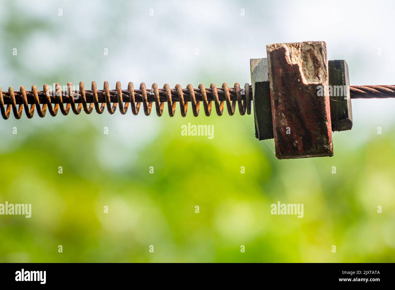 The stretch of iron wire that looks a little rusty, high rainfall and ...