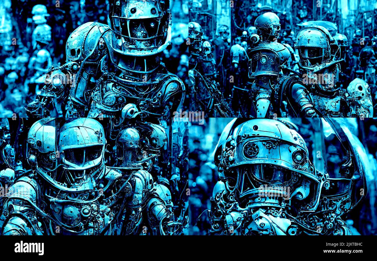 Illustration of an alien warrior hi-res stock photography and images ...