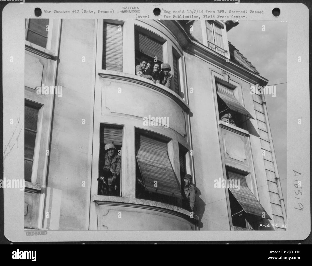 American soldiers in metz Black and White Stock Photos & Images - Alamy