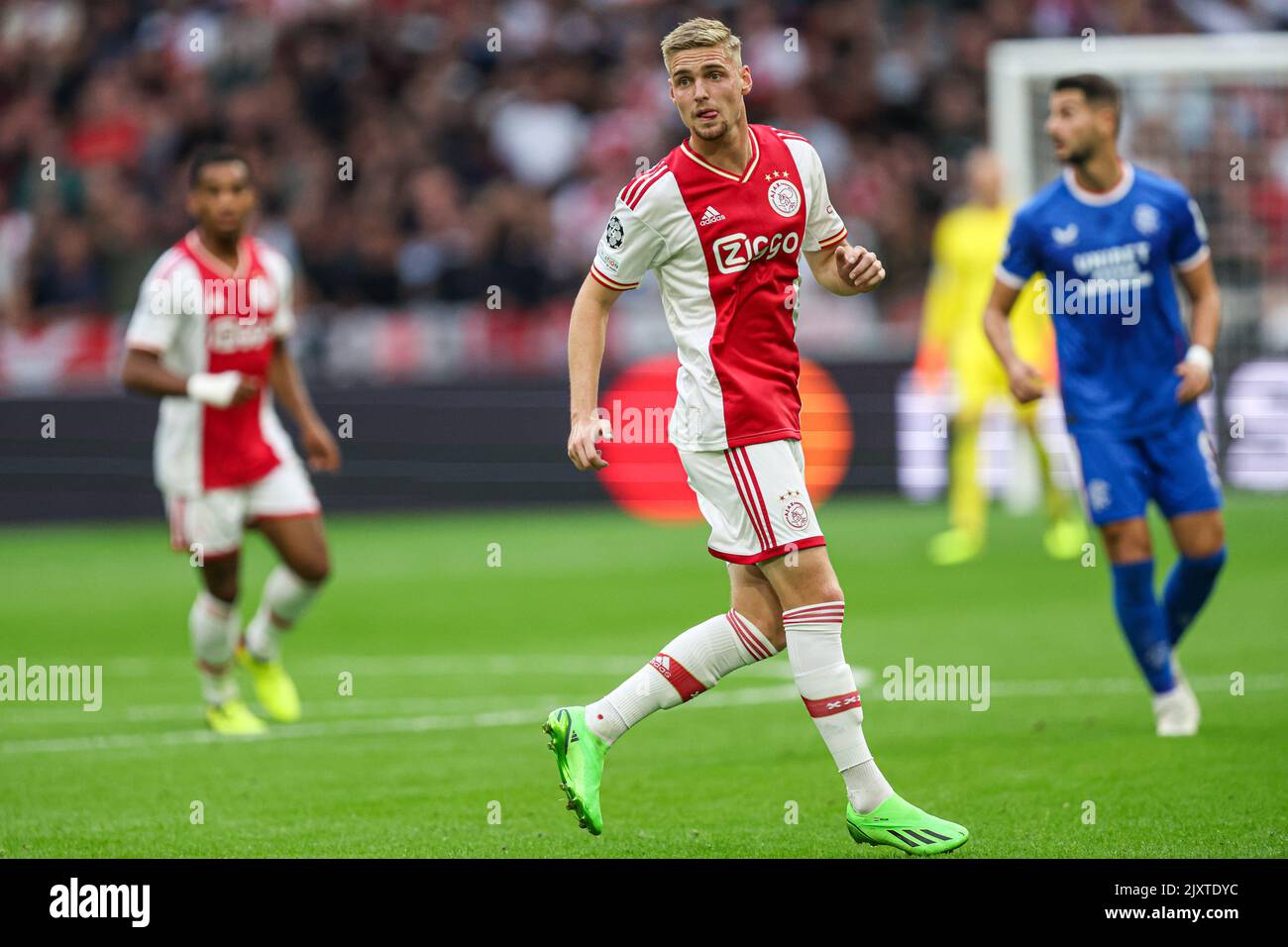 AMSTERDAM, NETHERLANDS - SEPTEMBER 7: Kenneth Taylor of Ajax during the ...