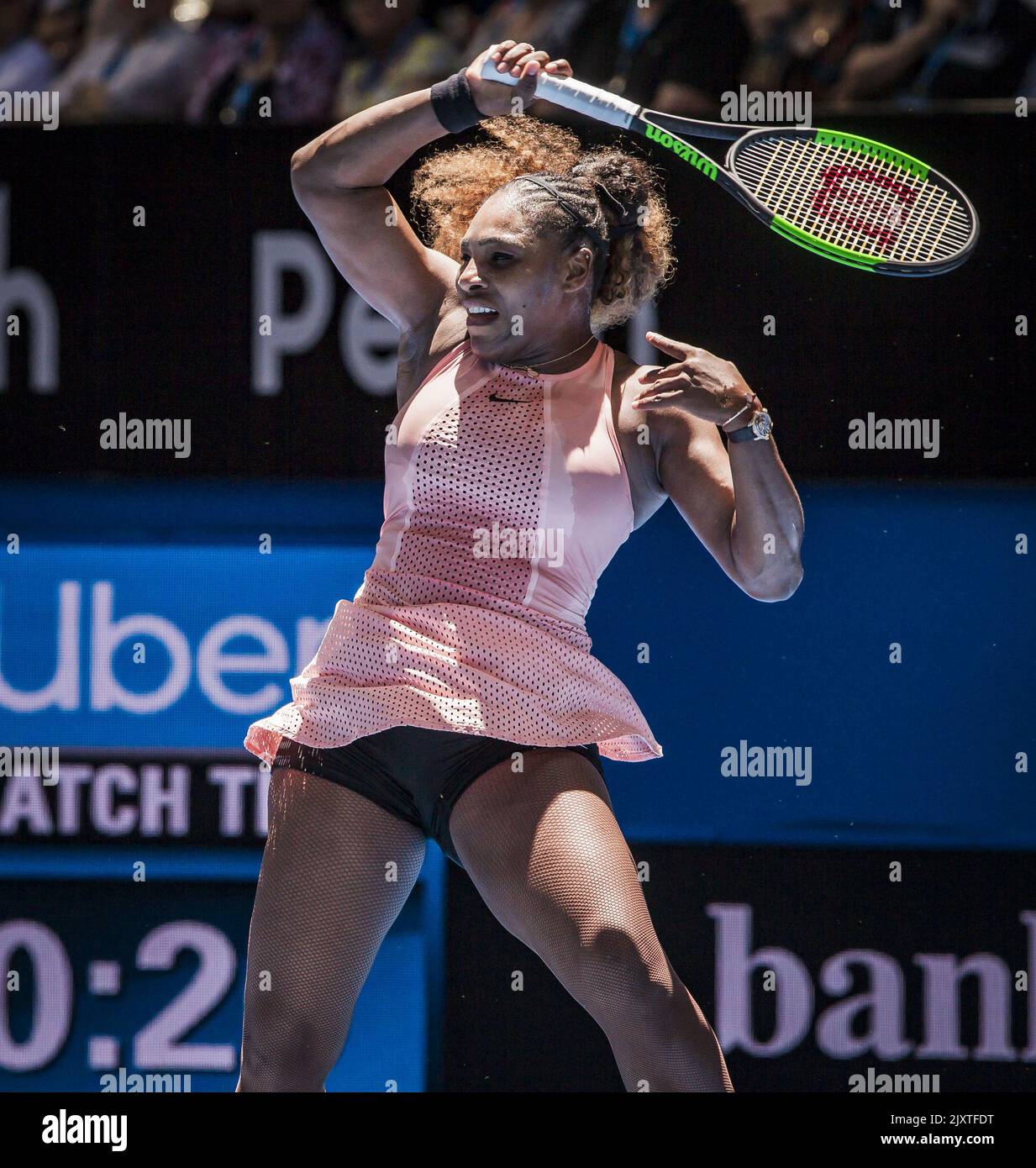 Serena Williams of the USA during the women's singles match between USA ...