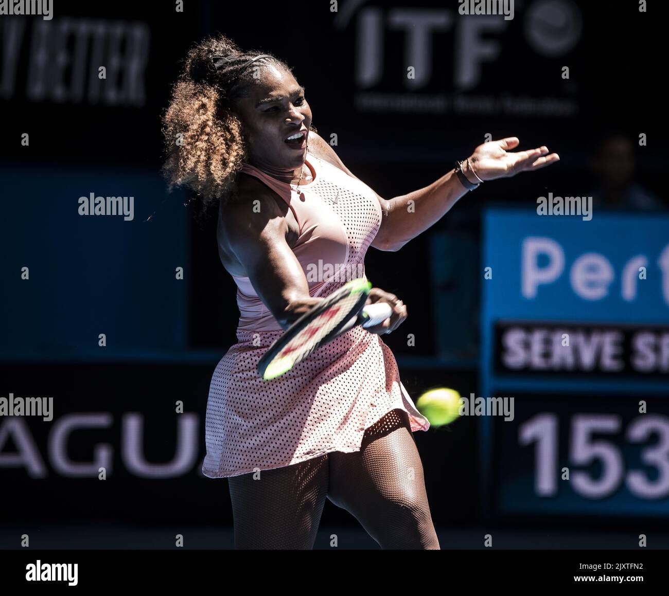 Serena Williams of the USA during the women's singles match between USA ...