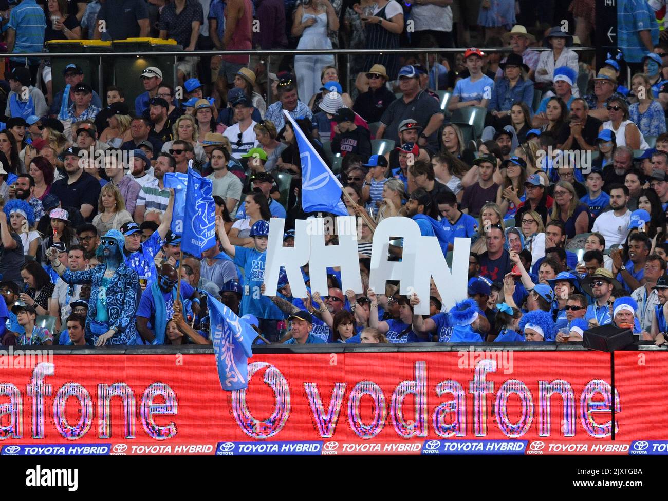 The crowd during the Big Bash League (BBL) match between the Adelaide ...