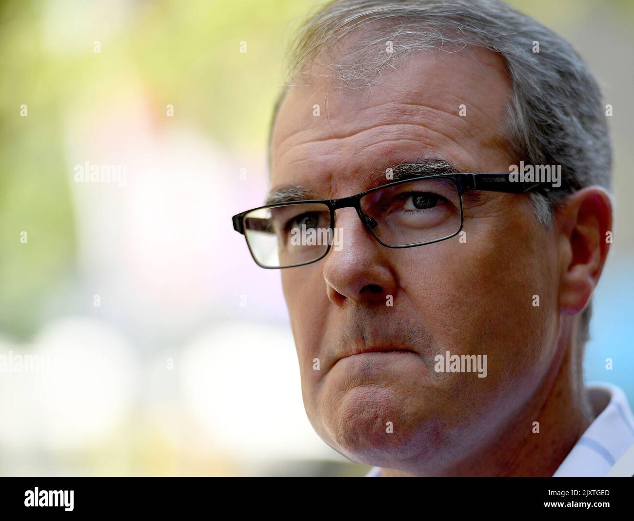 NSW Opposition Leader Michael Daley speaks to the media during a press ...