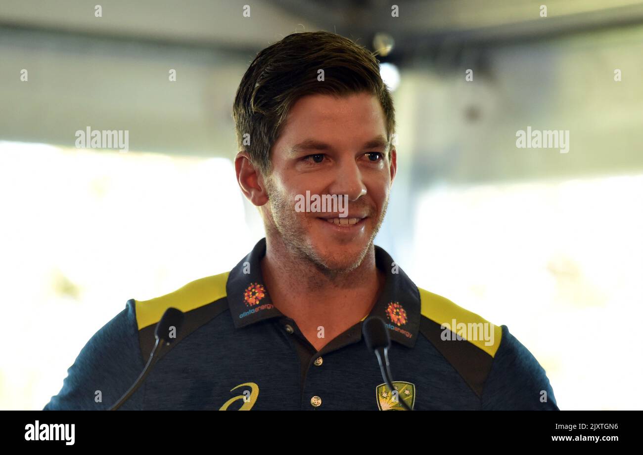 Australia's cricket captain Tim Payne at a New Year's Day Cricket ...