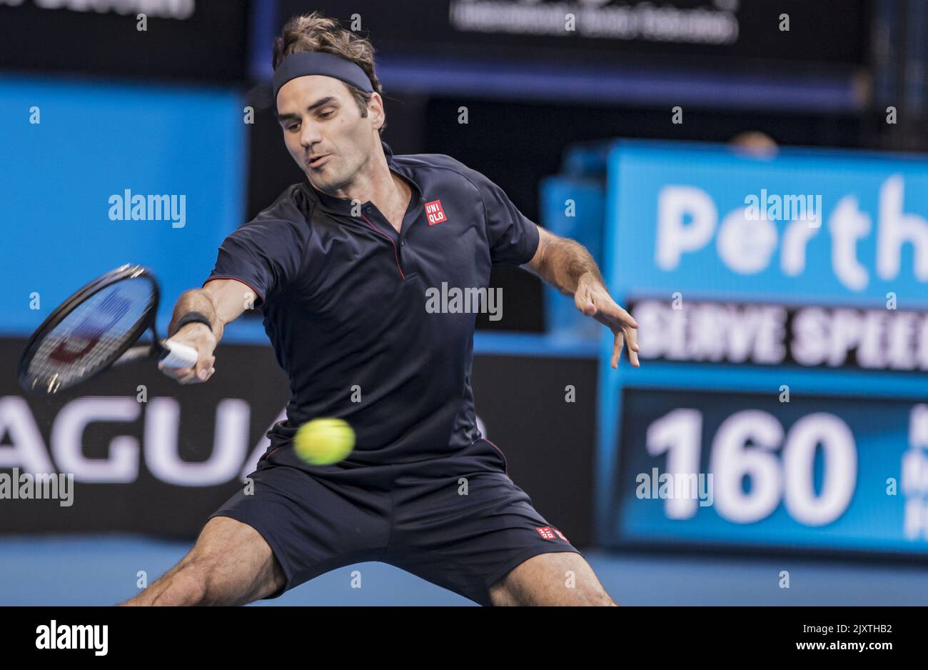 Roger Federer of Switzerland during the men's singles match between the ...