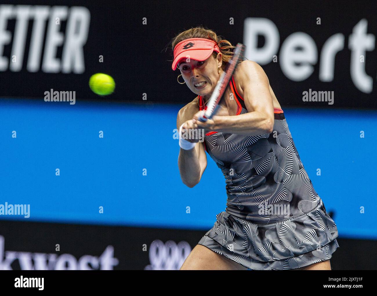 Alize Cornet of France during the women's singles match between France ...
