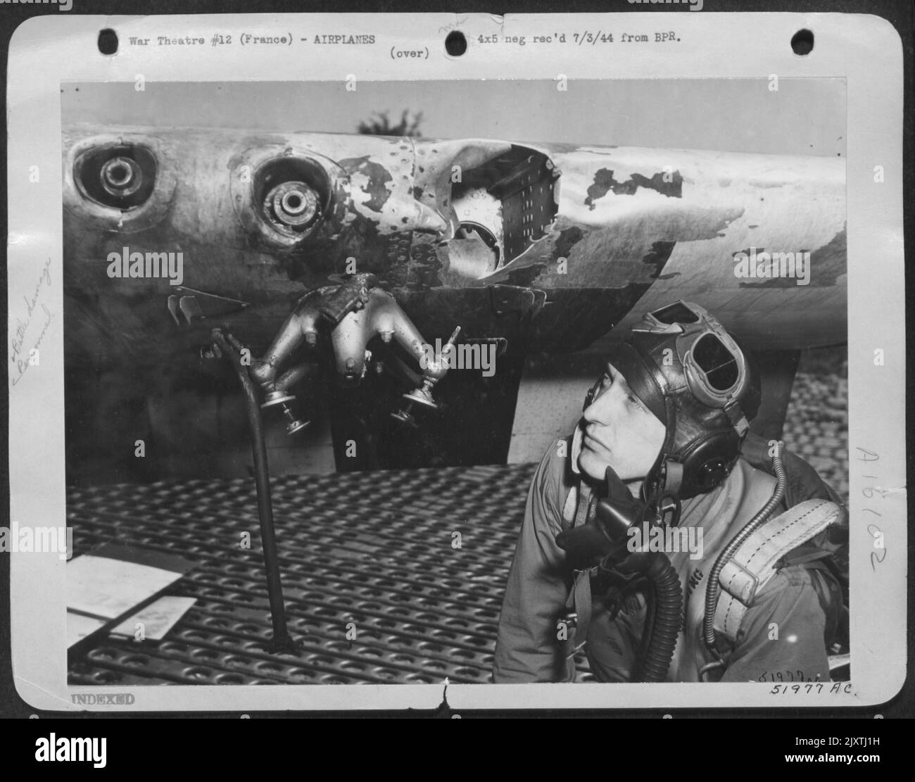 STRAFING HAZARD.. Lt. Howard A. Spaulding, P-51 Mustang pilot, of ...