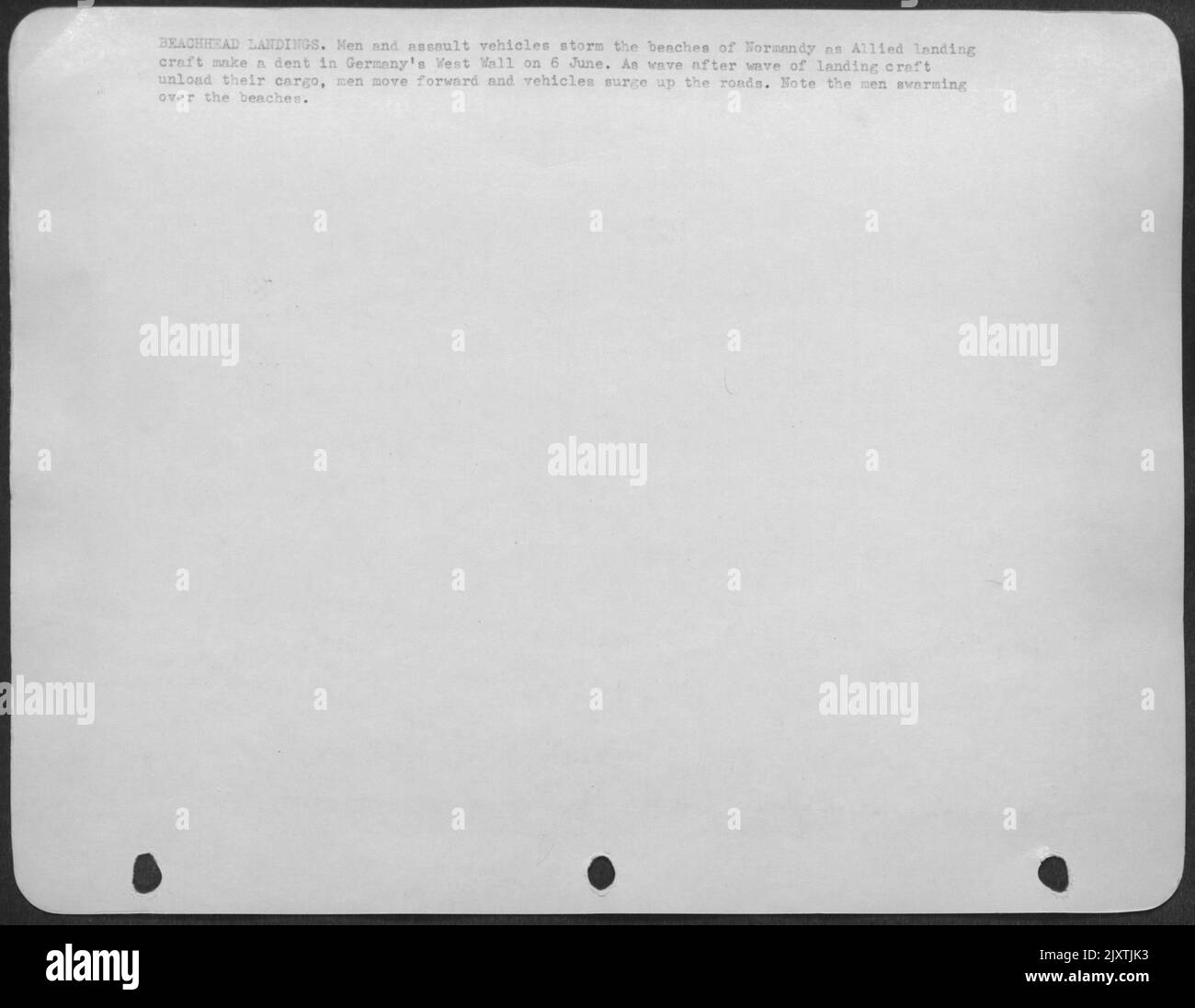 BREACHHEAD LANDINGS. Men and assault vehicles storm the beaches of ...