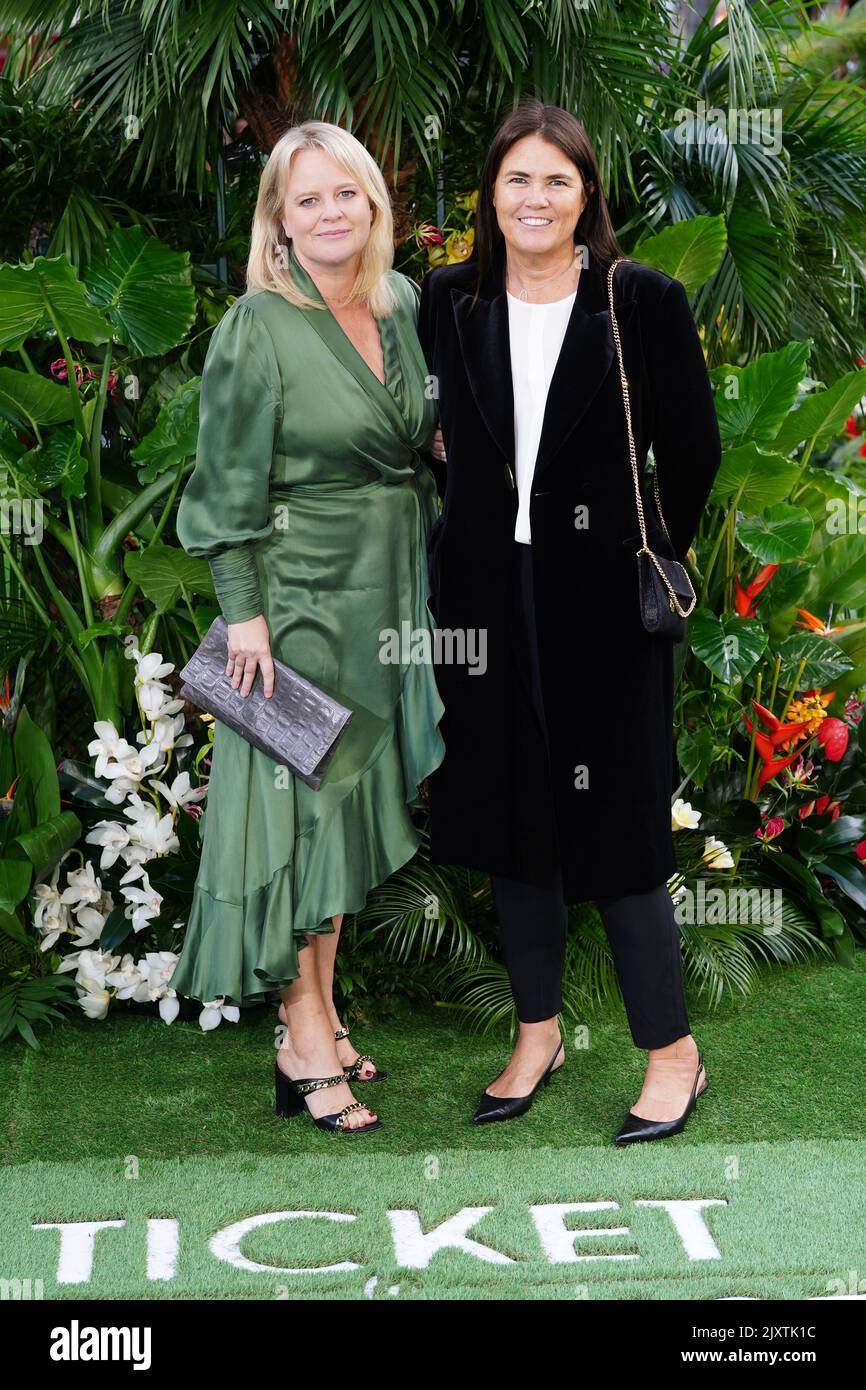 Sarah harvey (left) and Deborah Balderstone attend the world premiere ...