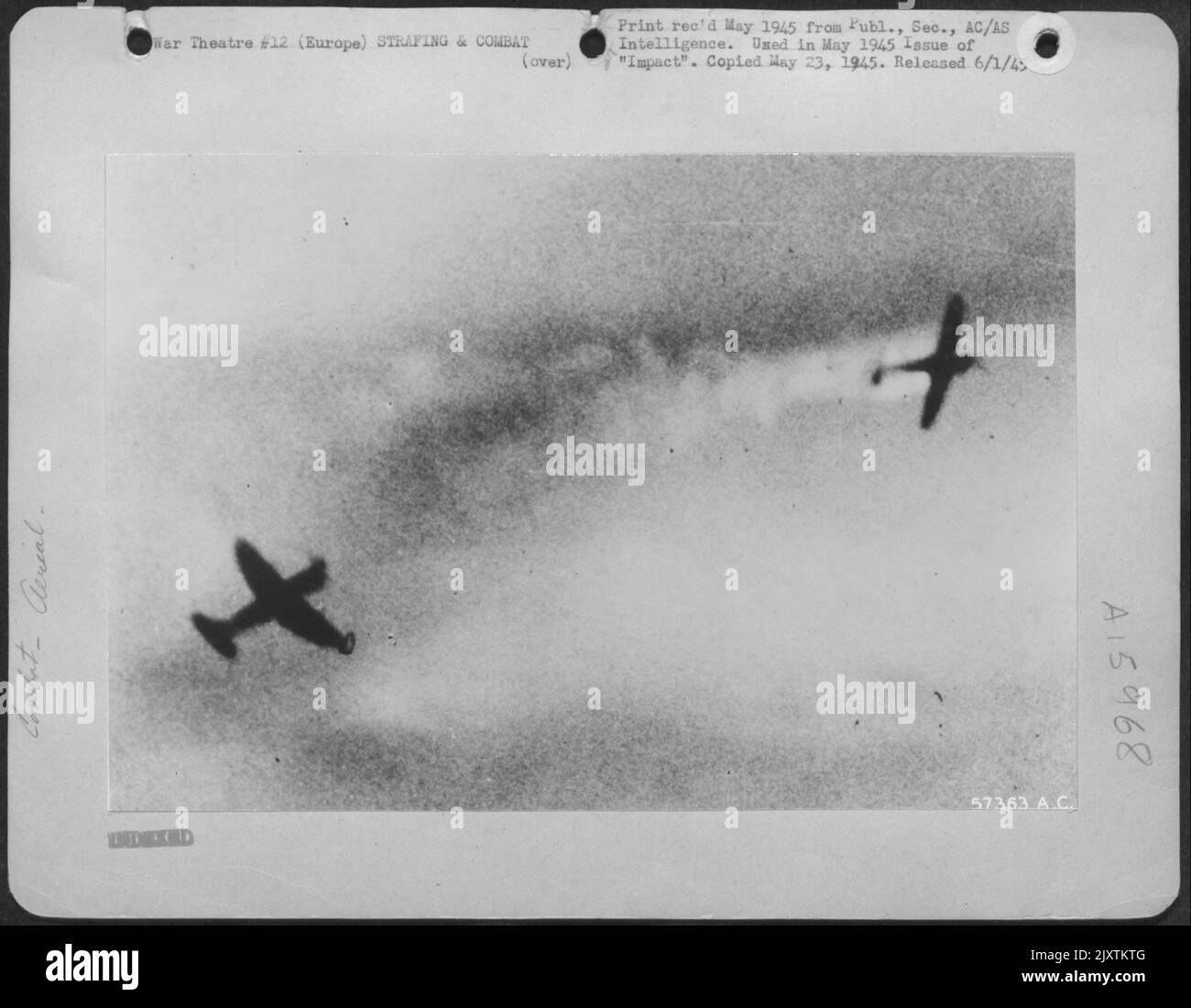Europe - Gun Camera View From One P-47 Of Xix Tac Shows Another ...