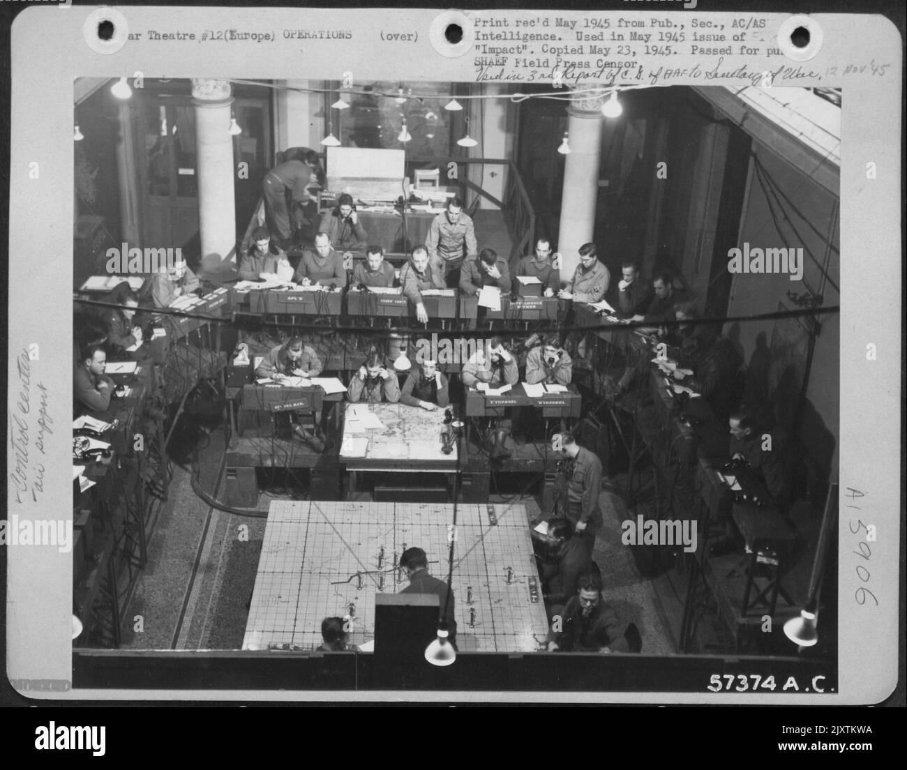 Europe - Fighter Control Center Of A Tac Headquarters Sets Up Missions ...