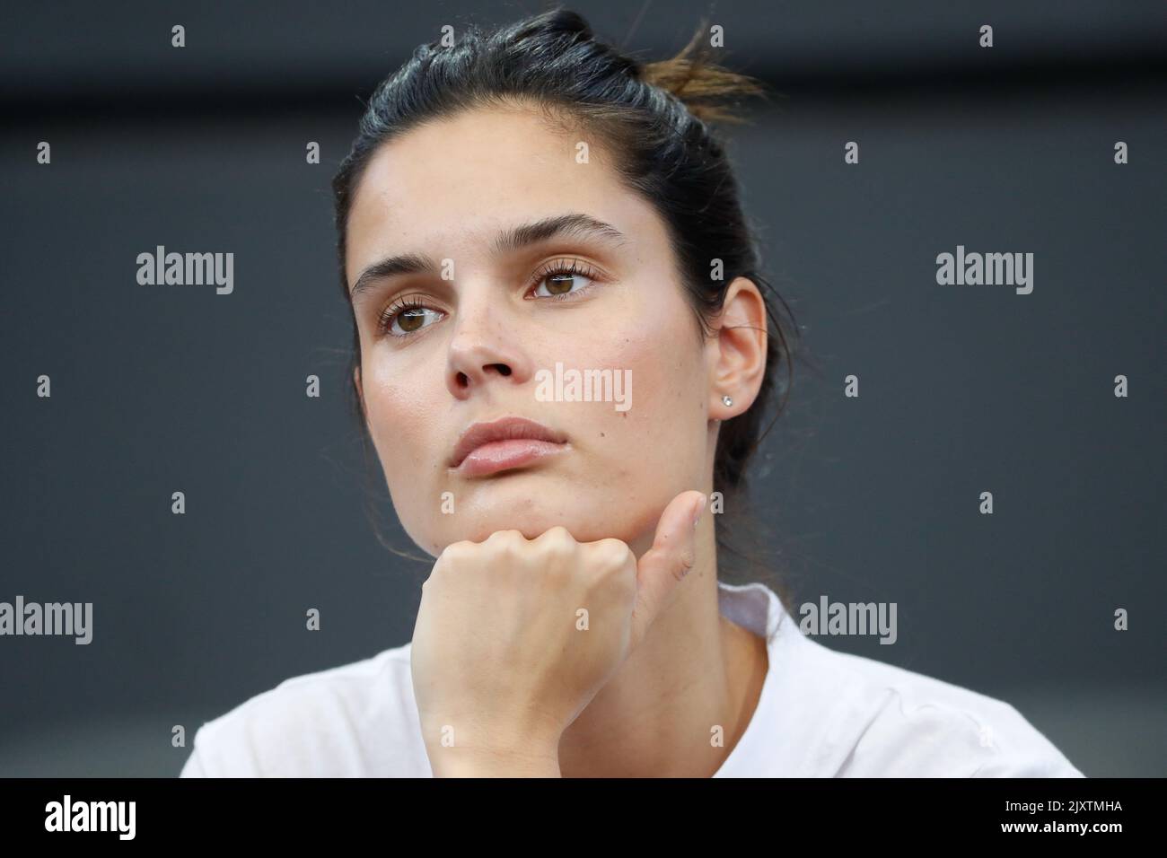 The girlfriend of Canadian Milos Raonic, Belgian model Camille Ringoir ...