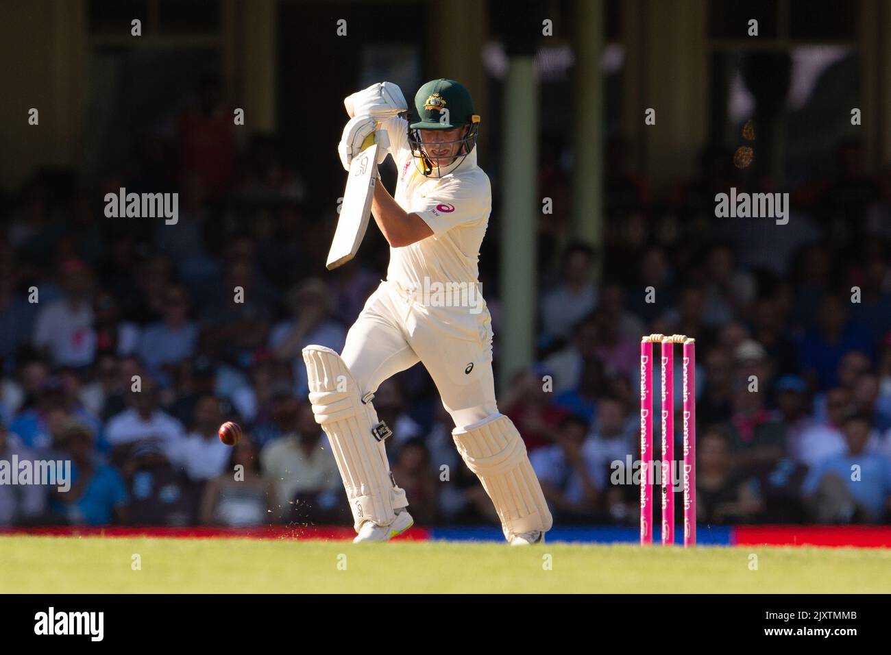 Marcus Harris of Australia batting on day two of the Fourth Test match ...