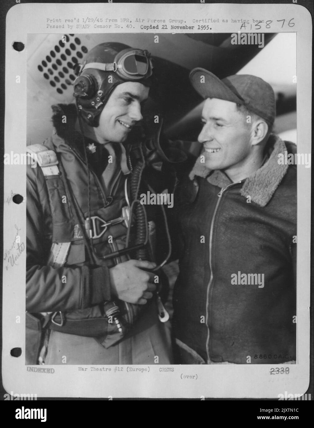 Europe - North American P-51 Mustang Pilot Major Clarence E. Anderson ...