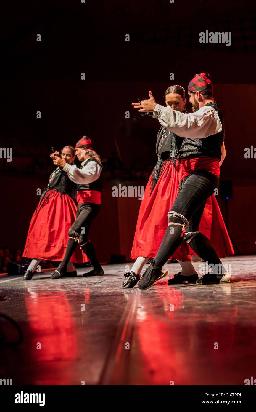 Raices de Aragon dance formation from Aragon, Spain, performs at Eifolk ...