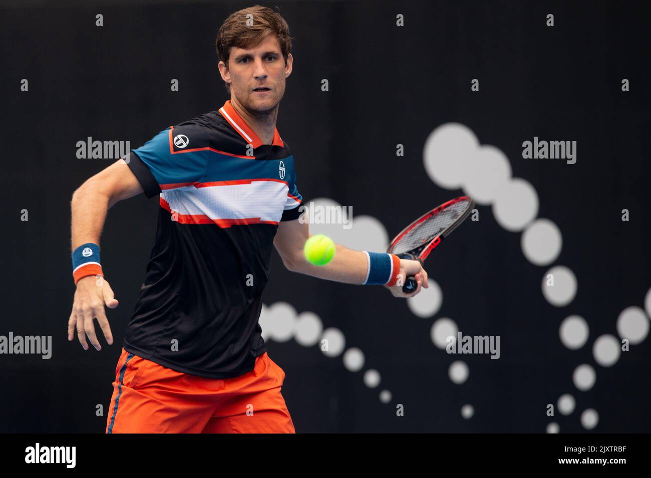 Martin Klizan of Slovakia during his first round match against Alexei ...
